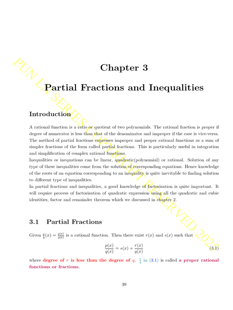Chapter Three MTH 111 Lecture Note Main | PDF | Factorization | Quadratic Equation