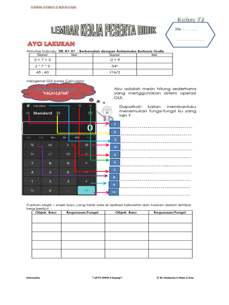 3. LKPD TIK Chatharina | PDF