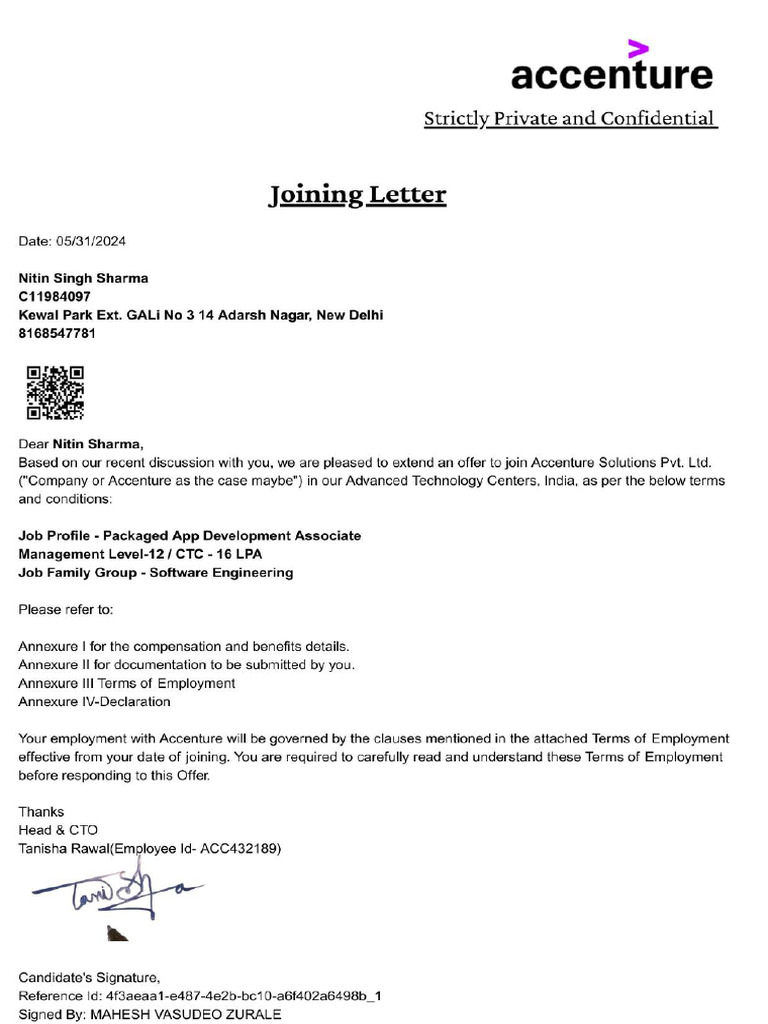 Joining Letter Exe ACC Pass Protected | PDF