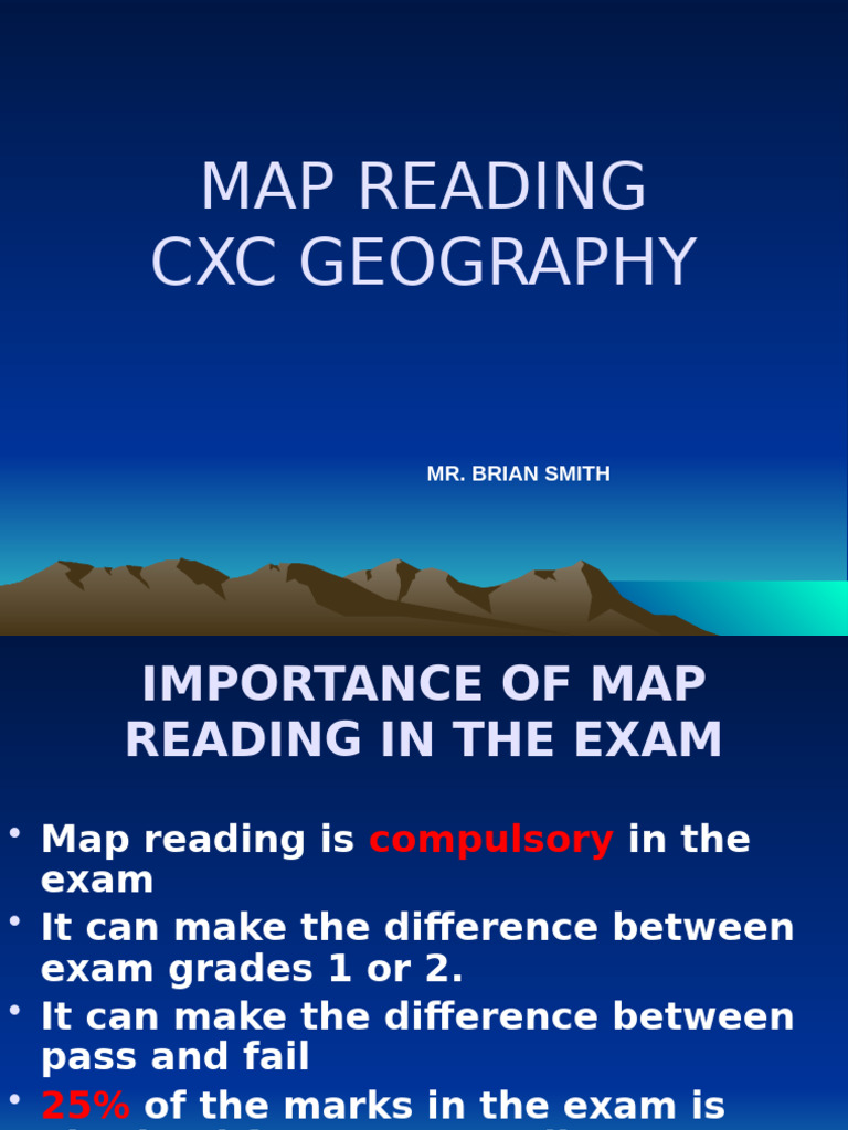 Geography Lessons Map Reading Lessons 16-18 (1) - 1 | PDF | Slope ...