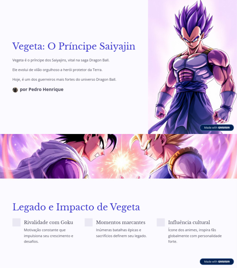 Vegeta O Principe Saiyajin | PDF