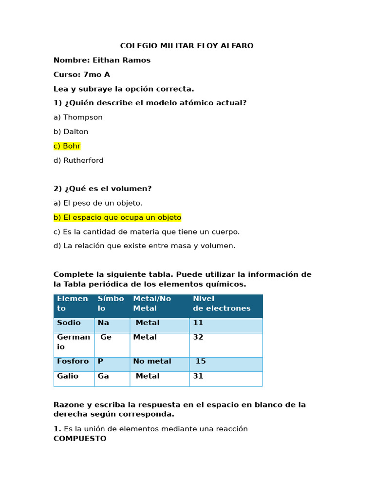 Cuestionario Eithan | PDF