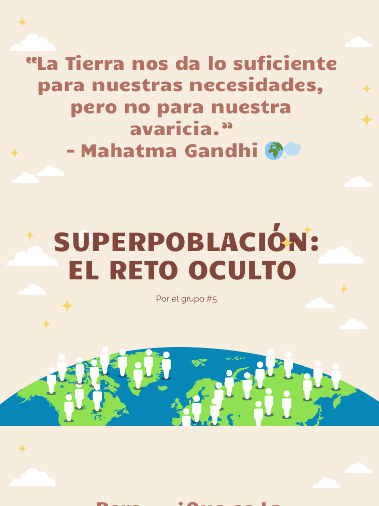 La Sobrepoblación | PDF | Sustentabilidad | Sobrepoblación humana