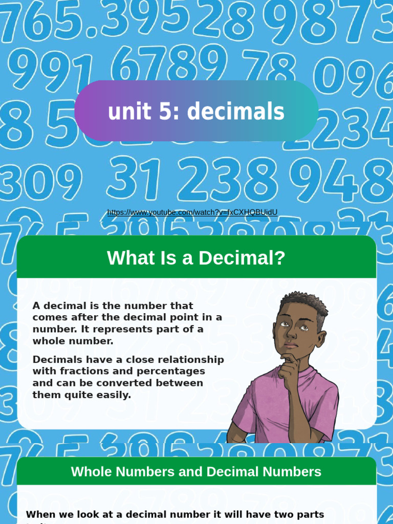 Understanding Decimals and Their Parts | PDF