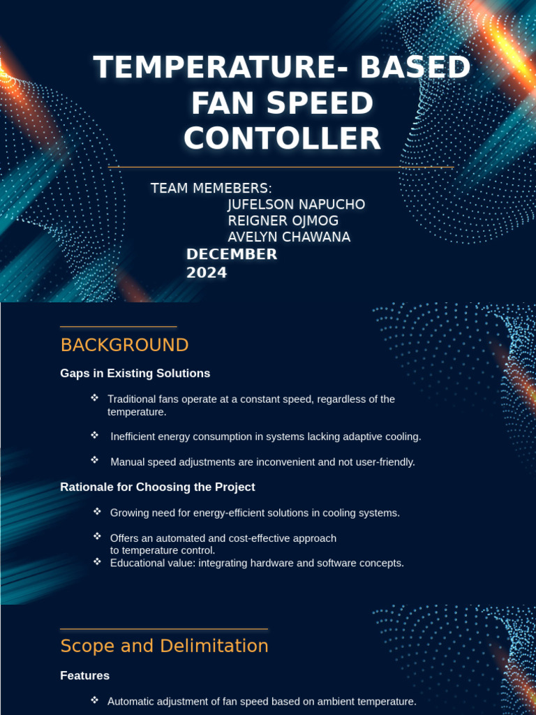 Temperature - Based Fan Speed Controller | PDF