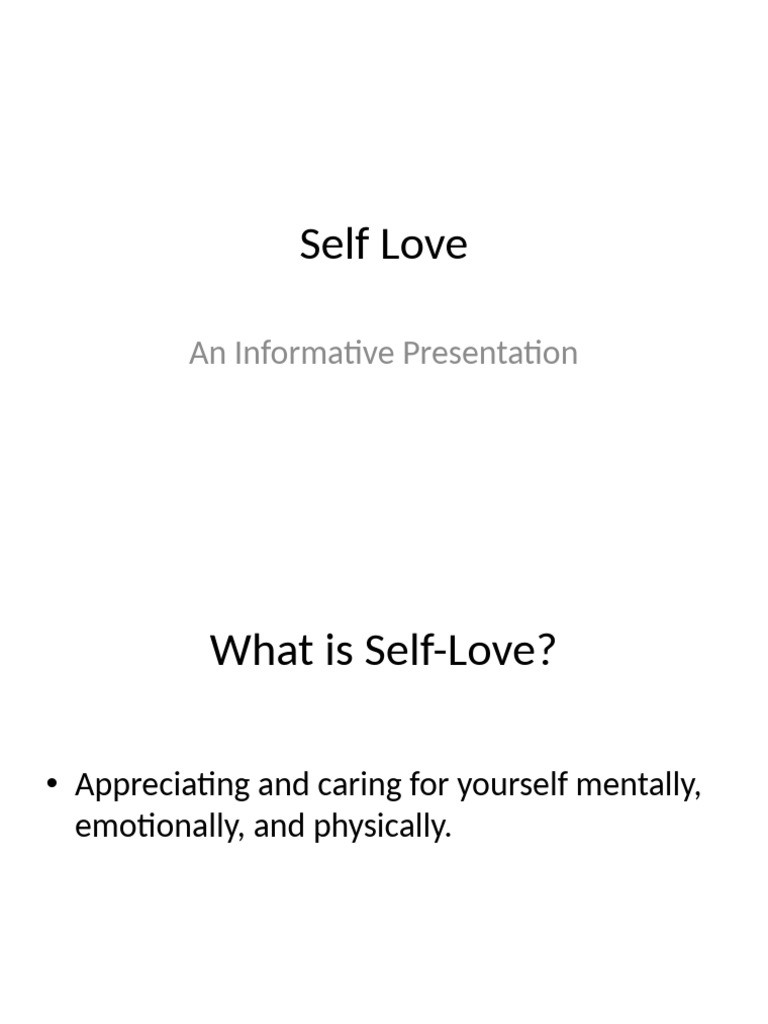 Self Love | PDF