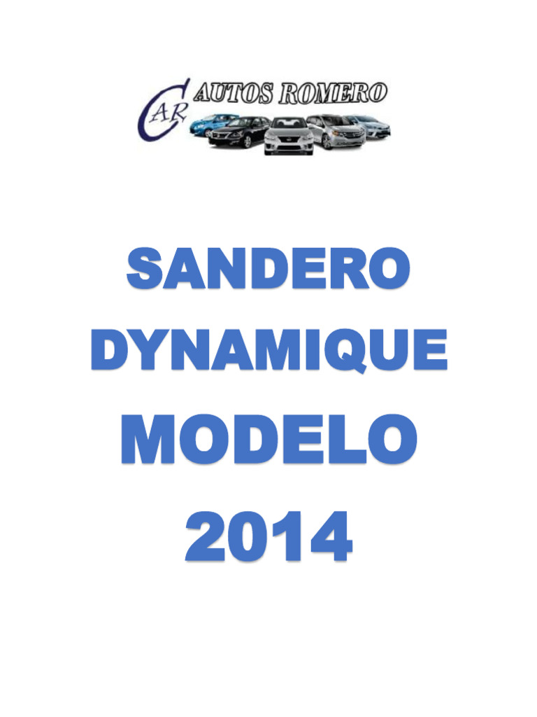 Sandero Dynamique 2014 609 | PDF