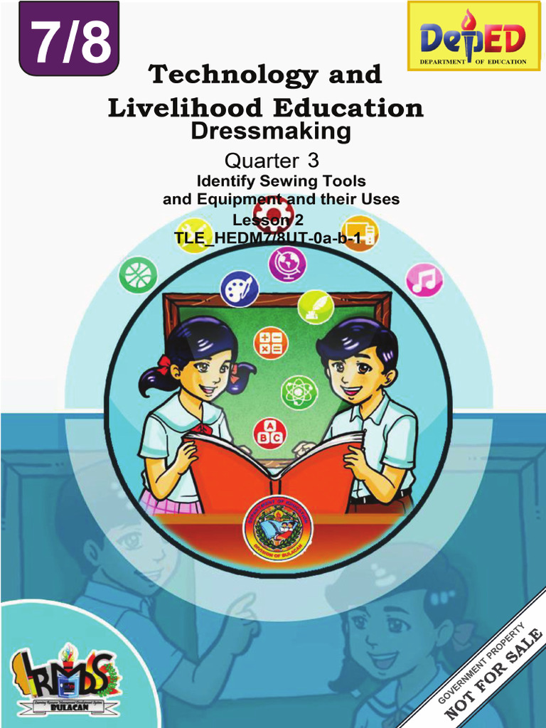 Module 2 TLE 8-Dressmaking | PDF | Sewing Machine | Seam (Sewing)