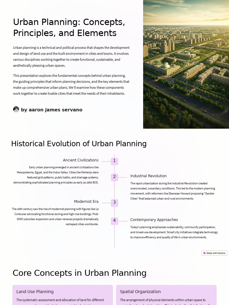 Urban Planning Concepts Principles and Elements | PDF | Infrastructure ...