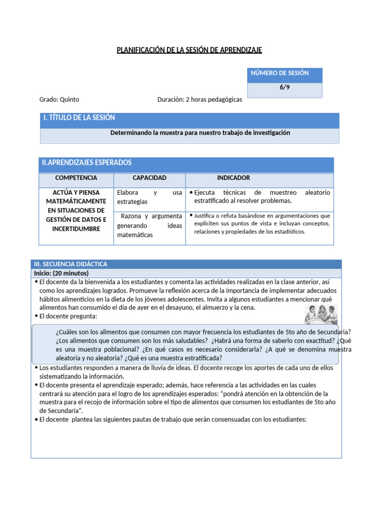 Mat5 U1-Sesión 06 | PDF | Porcentaje | Muestreo (Estadísticas)