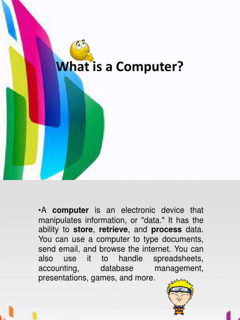 What Is A Computer | PDF | Disk Storage | Desktop Computer