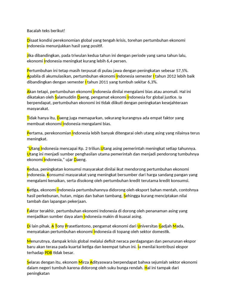 Tugas 3 Bhs - Indonesia | PDF