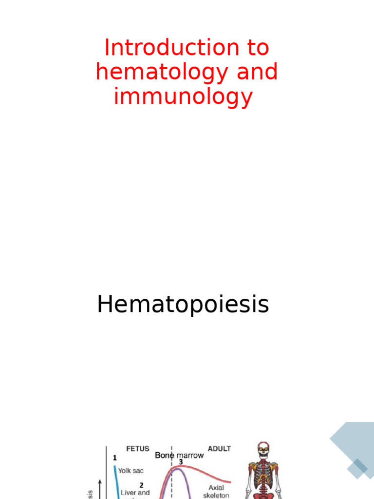 Introduction To Hematology and Immunology | PDF | Coagulation | T Cell