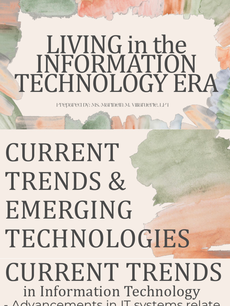 LESSON-4-Current-Trends-and-Emerging-Technologies | PDF | Augmented Reality | Big Data