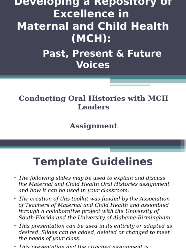 Oral History Project Teaching Lecture PPT | PDF | Oral History ...