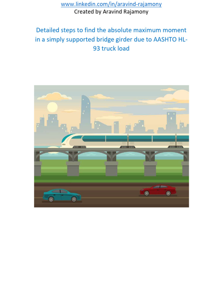Absolute Maximum Moment in Simply Supported Bridge Girder | PDF ...