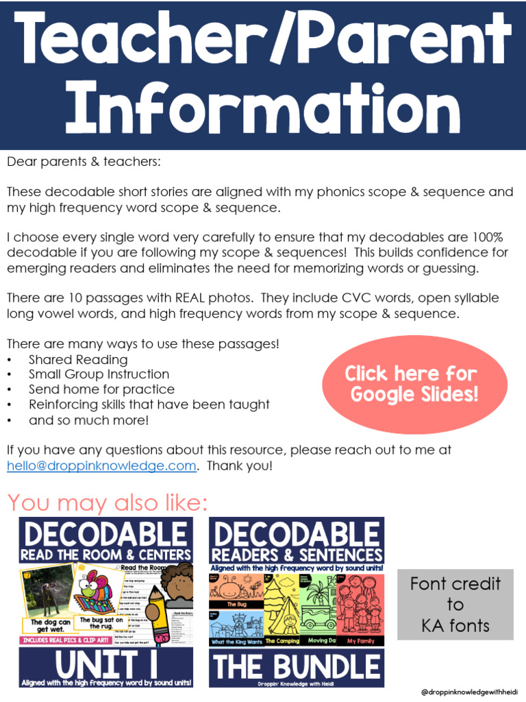 ShortStories_DecodablesUnit1 (2) | PDF