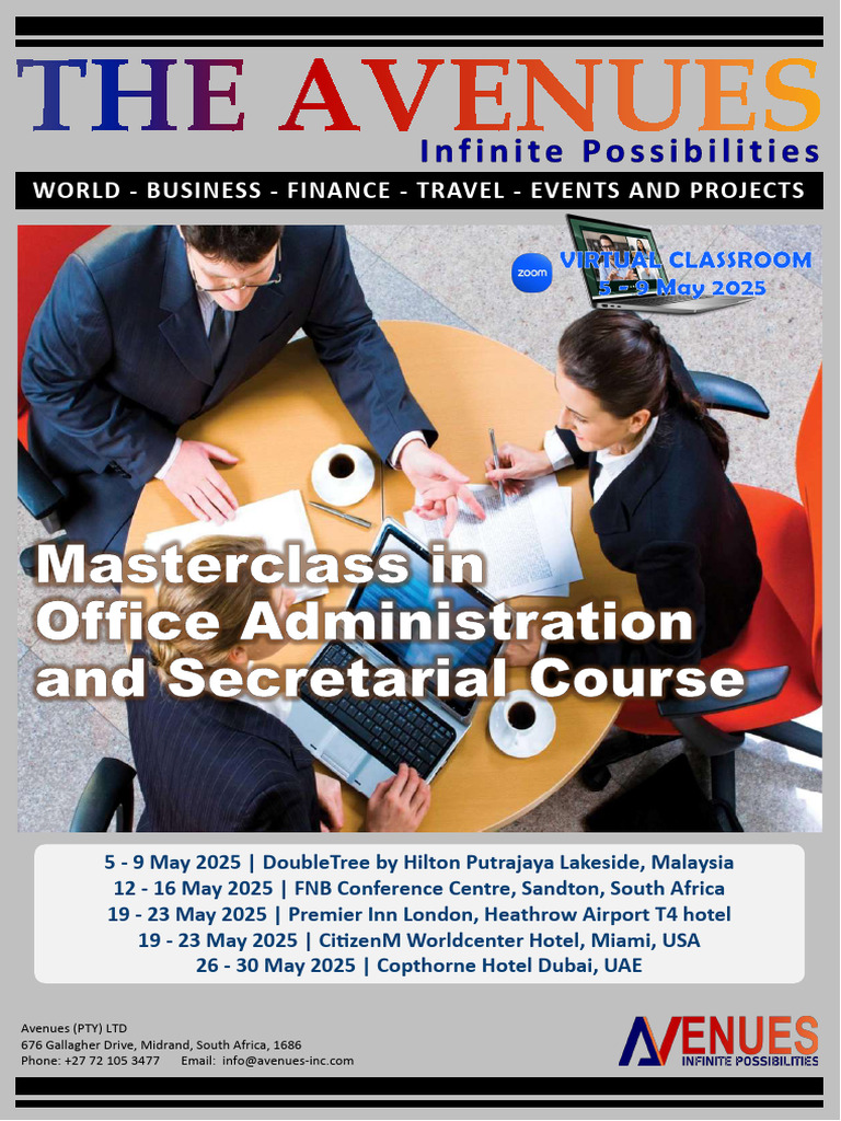 Masterclass in Office Administration and Secretarial Course_ AV0010 ...