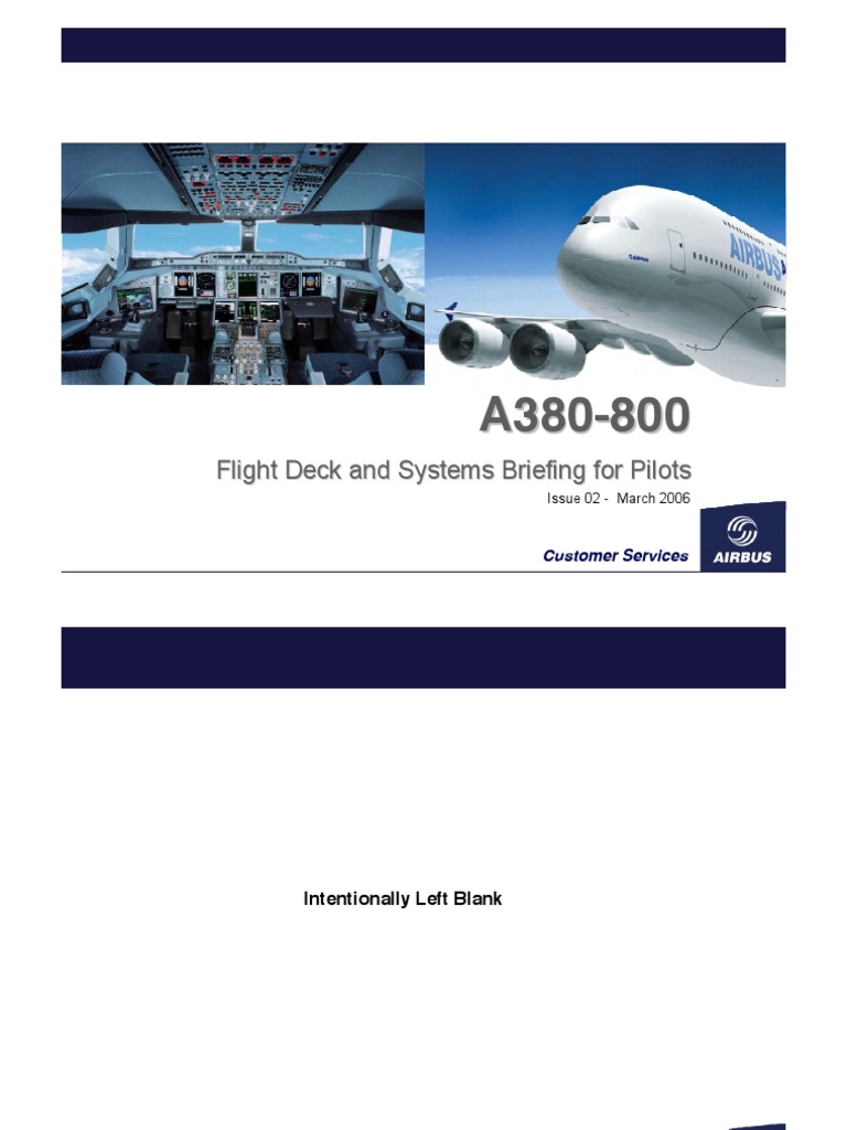 A380 Briefing For Pilots Part 2 1 | PDF | Cockpit | Spaceflight ...