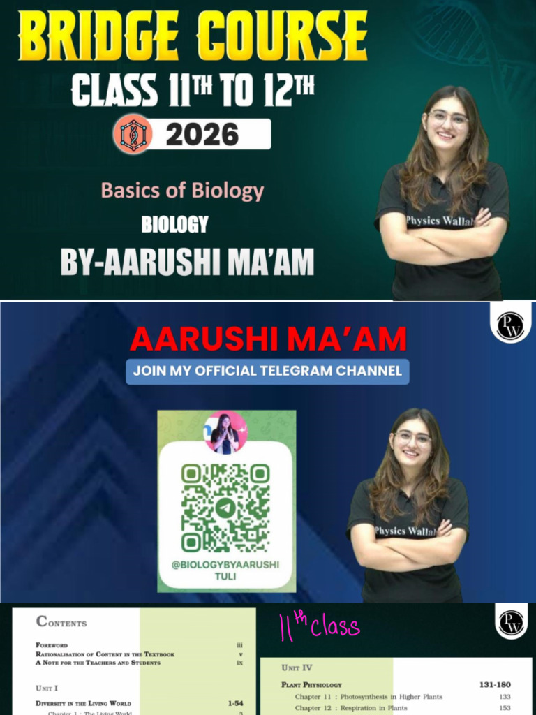 Lecture 01 Basics of Zoology Bridge Course 11th To 12th Aarushi | PDF
