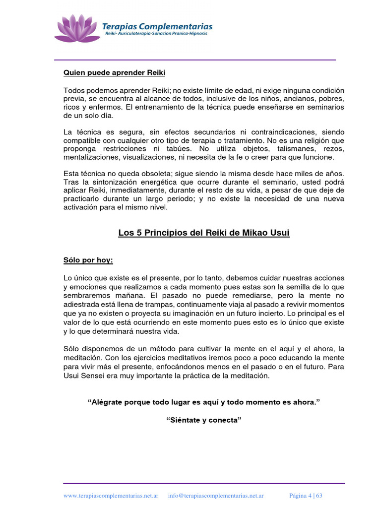 MANUAL DE REIKI USUI 1 NIVEL Removed | PDF | Reiki | Amor