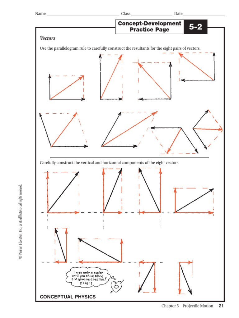 Concept Development Practice: Vectors | PDF