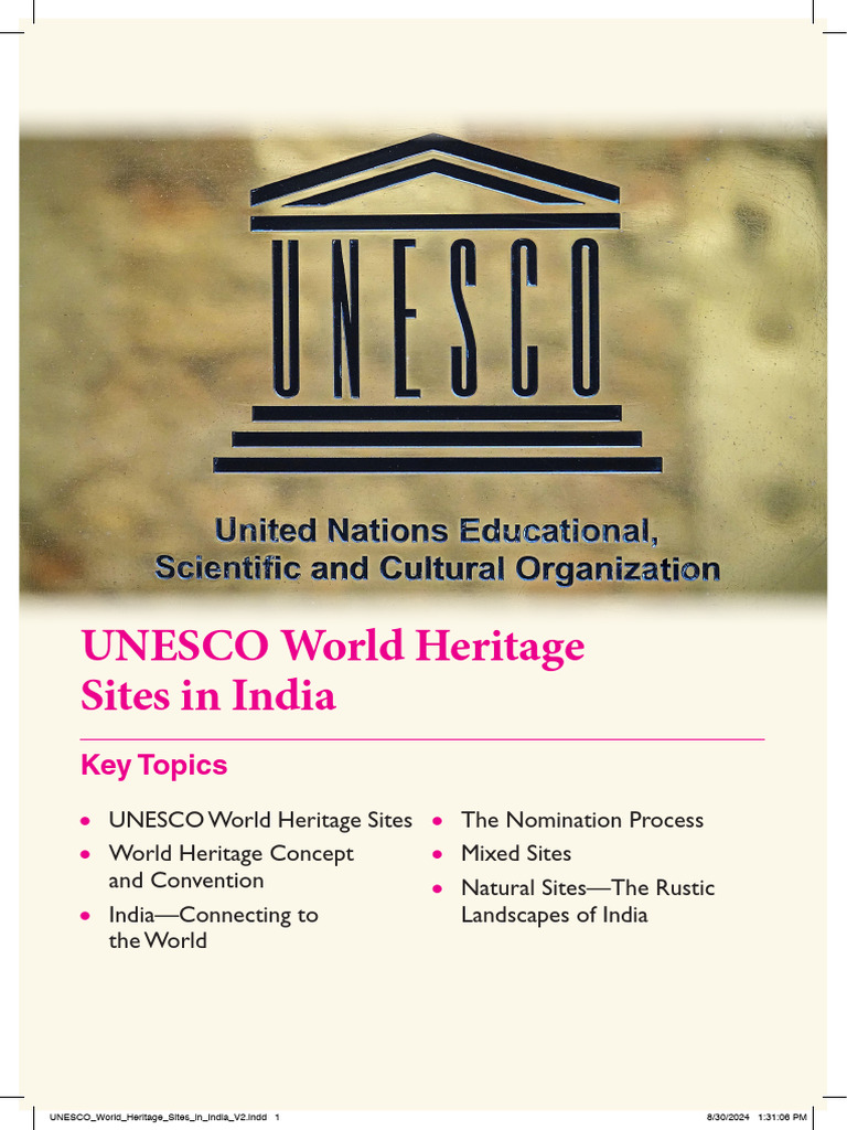UNESCO World Heritage Sites in India (Mixed and Natural Sites) | PDF ...
