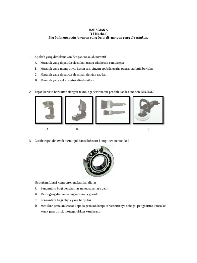 Peperiksaan Akhir Tahun RBT 2024 | PDF