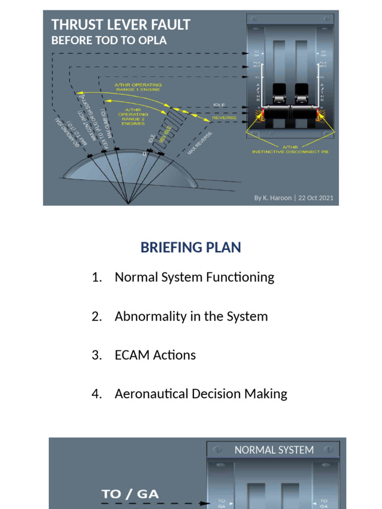 A320 Thrust Lever Fault Analysis | PDF | Takeoff | Transport Safety