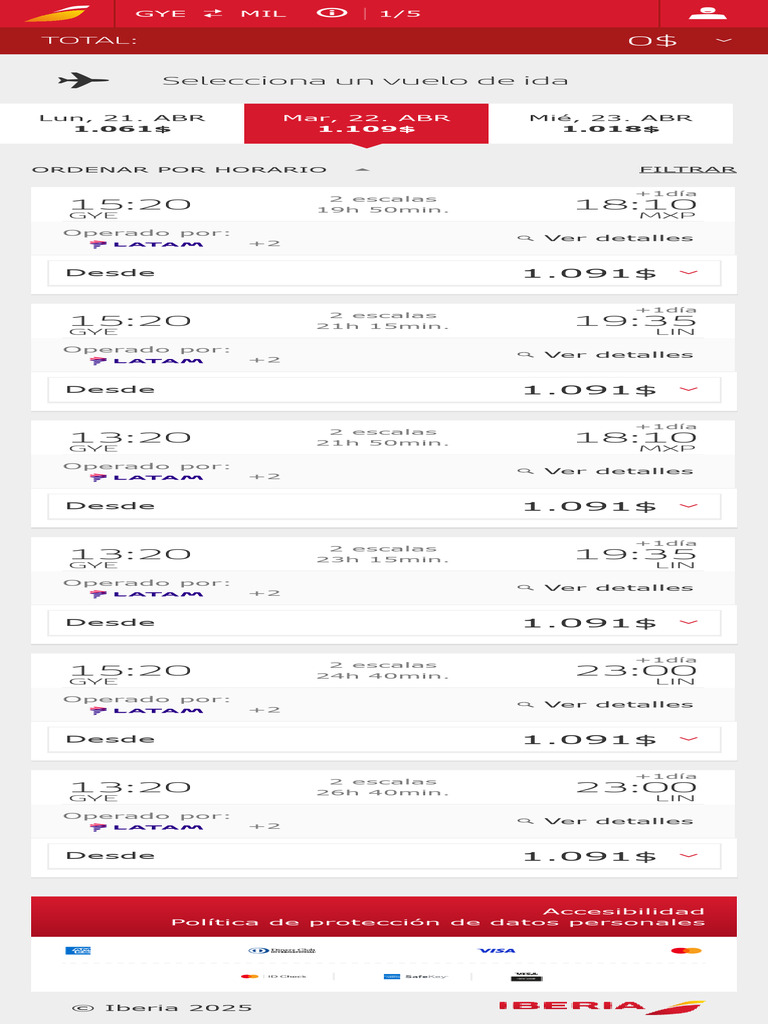 Reserva de Vuelos Selección de Vuelos | PDF