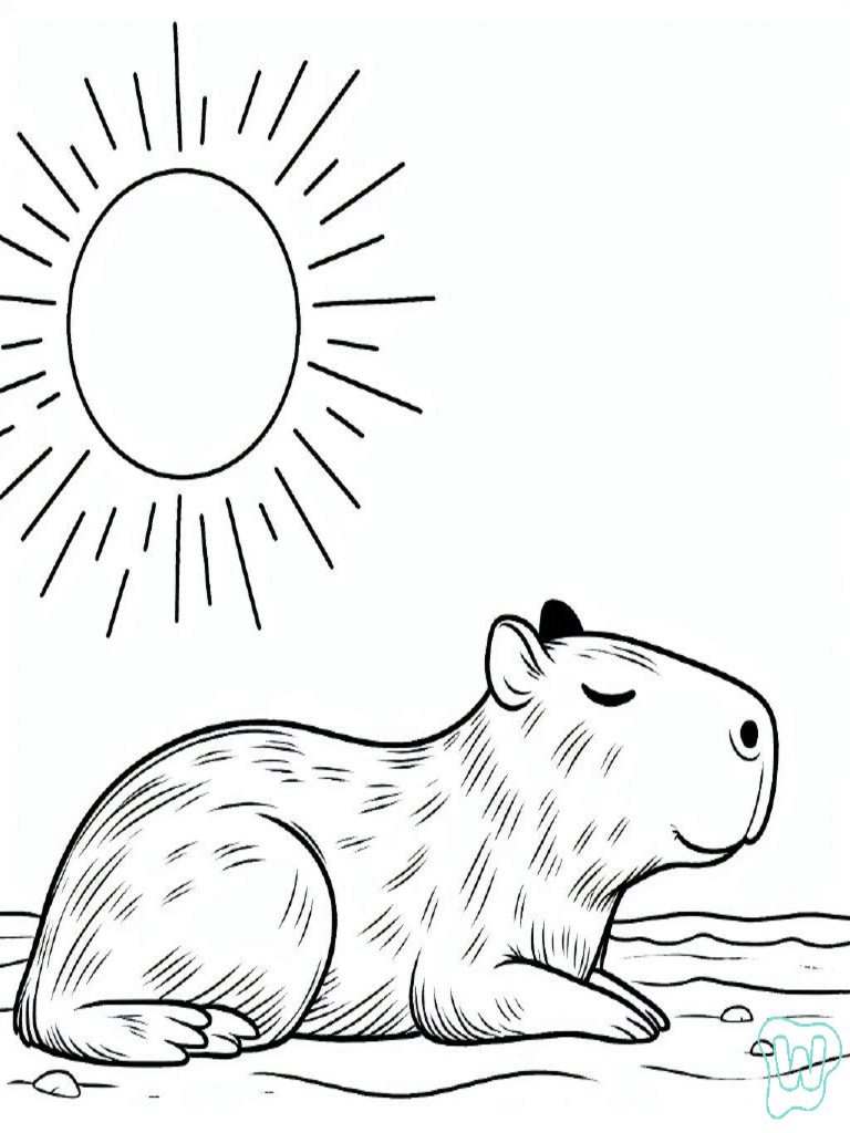 Capibara Relajado Al Sol 4 | PDF