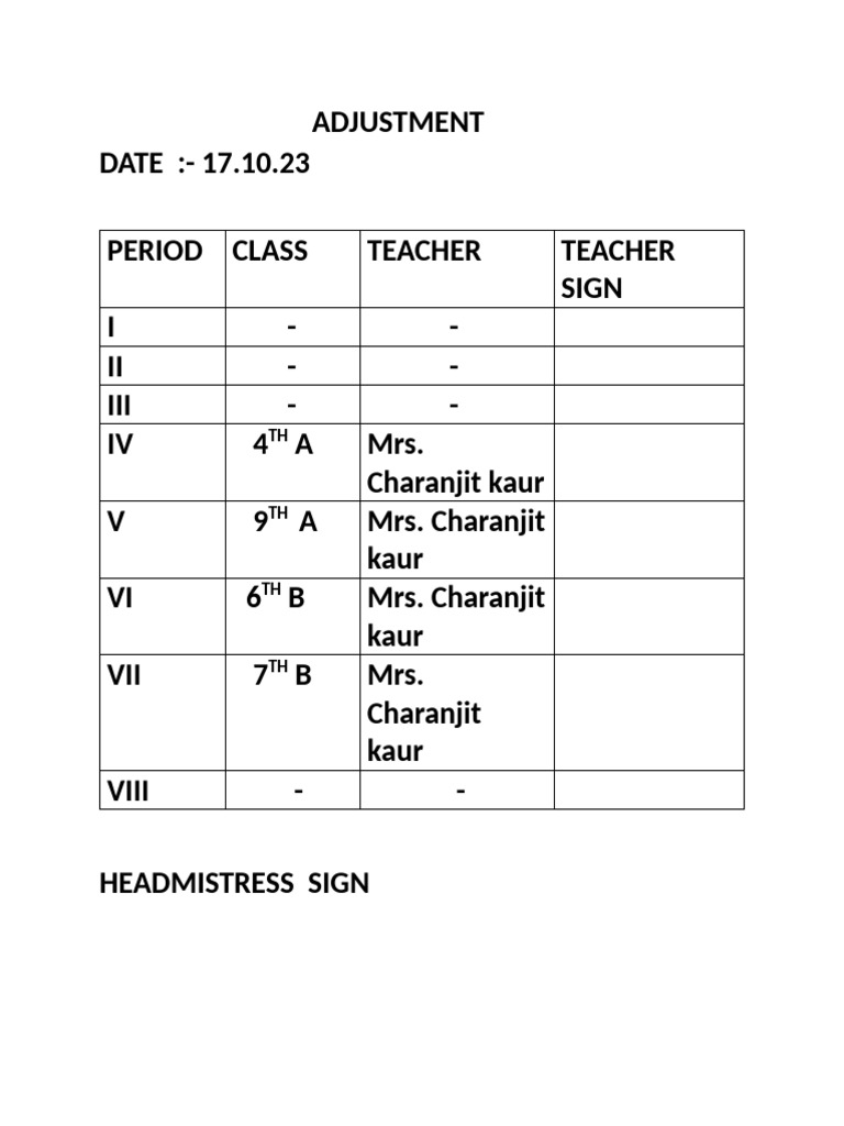 Adjustment File | PDF