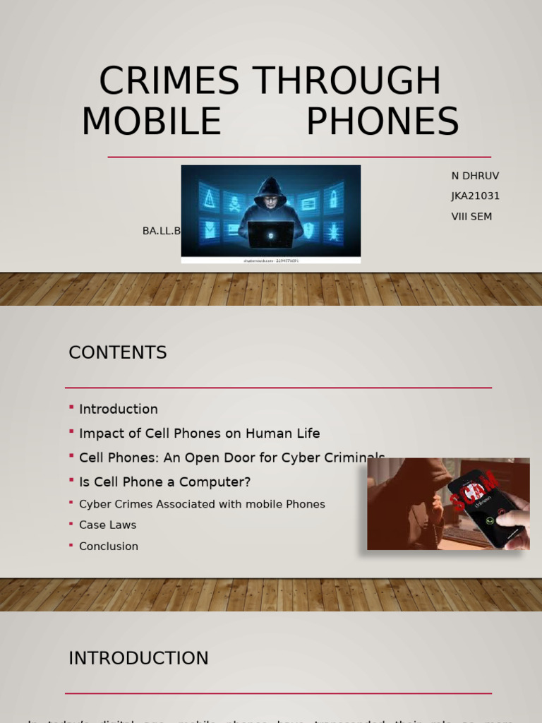 Crimes Through Mobile Phones | PDF | Cybercrime | Phishing