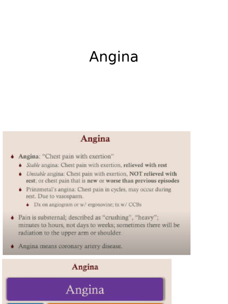 Angina | PDF