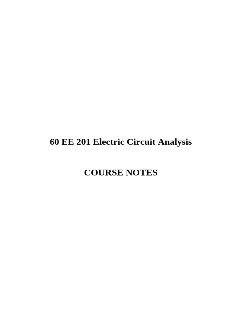 Module-I-Basic Circuit Analysis | PDF | Electrical Network | Series And Parallel Circuits
