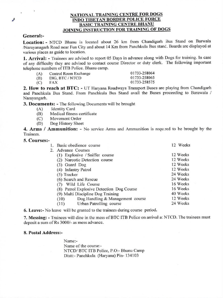 NTCD Joining Instr | PDF