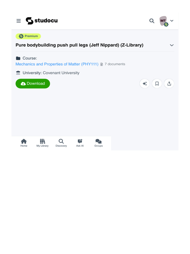 Jeff Nippard Push Pull Legs Program | PDF