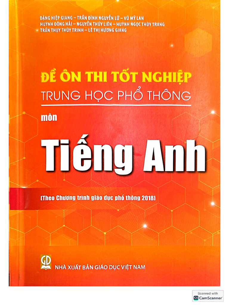Đề Ôn Thi TN THPT Đặng Hiệp Giang | PDF