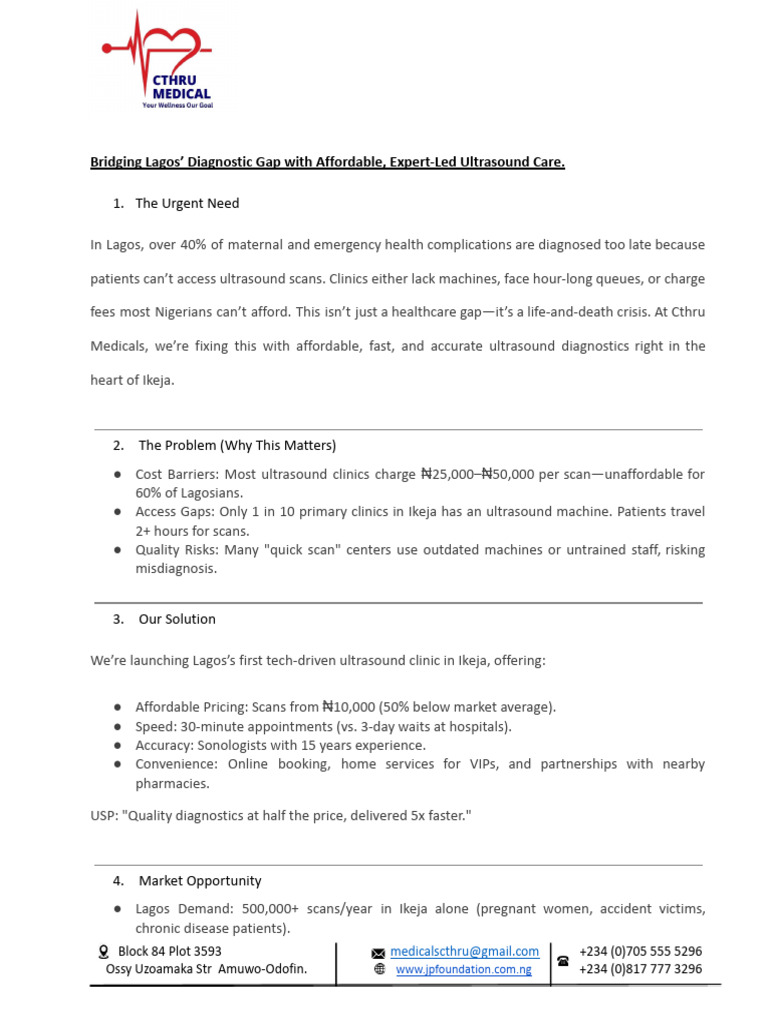 Cthru Medicals | PDF | Health Care | Social Programs