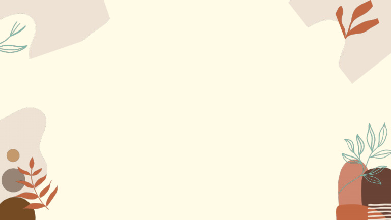 Brown Beige Boho Organic Minimalist Zoom Virtual Background | PDF