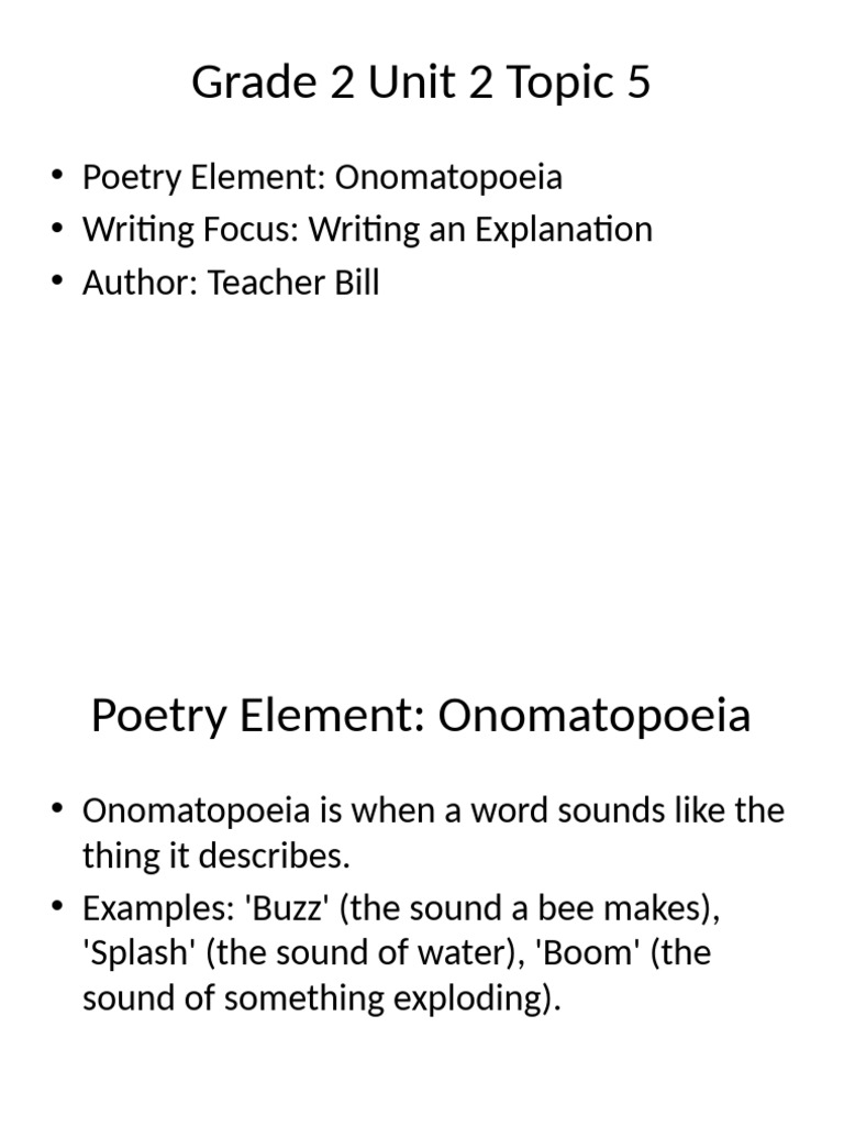 Treasures G2 2 5 Presentation 4 Poetry and Writing | PDF