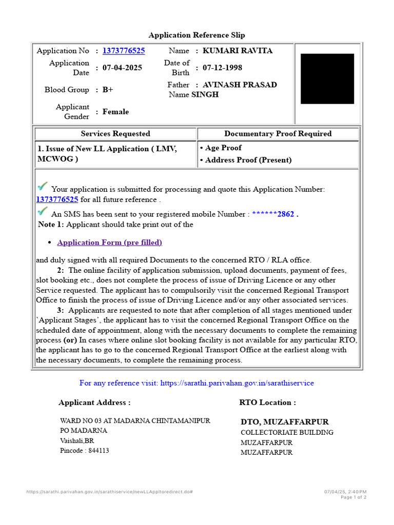 New LL Acknowledgement 3 | PDF | Road Transport | Land Transport