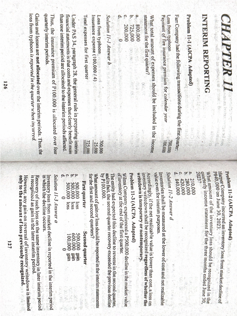 Interim Reporting | PDF