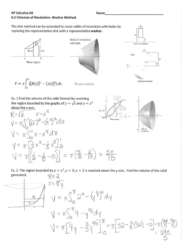 Washer Method Key | PDF