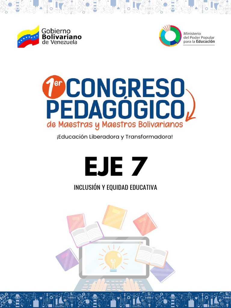 Eje 7 Inclusión y Equidad Educativa Congreso Pedagógico de Maestros | PDF | Inclusión (Educación ...