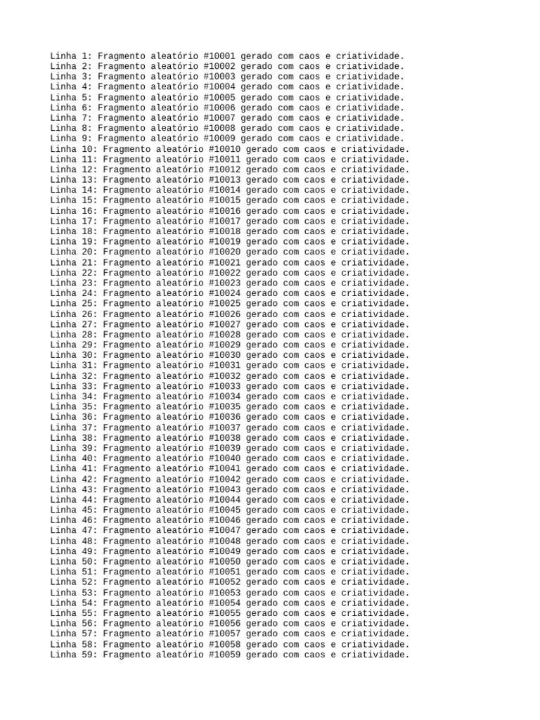 Texto Aleatorio Extra 2 | PDF