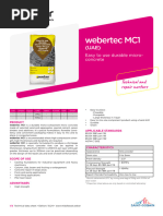 Weber 331 TX Repair Mortar Datasheet | PDF | Cement | Mortar (Masonry)