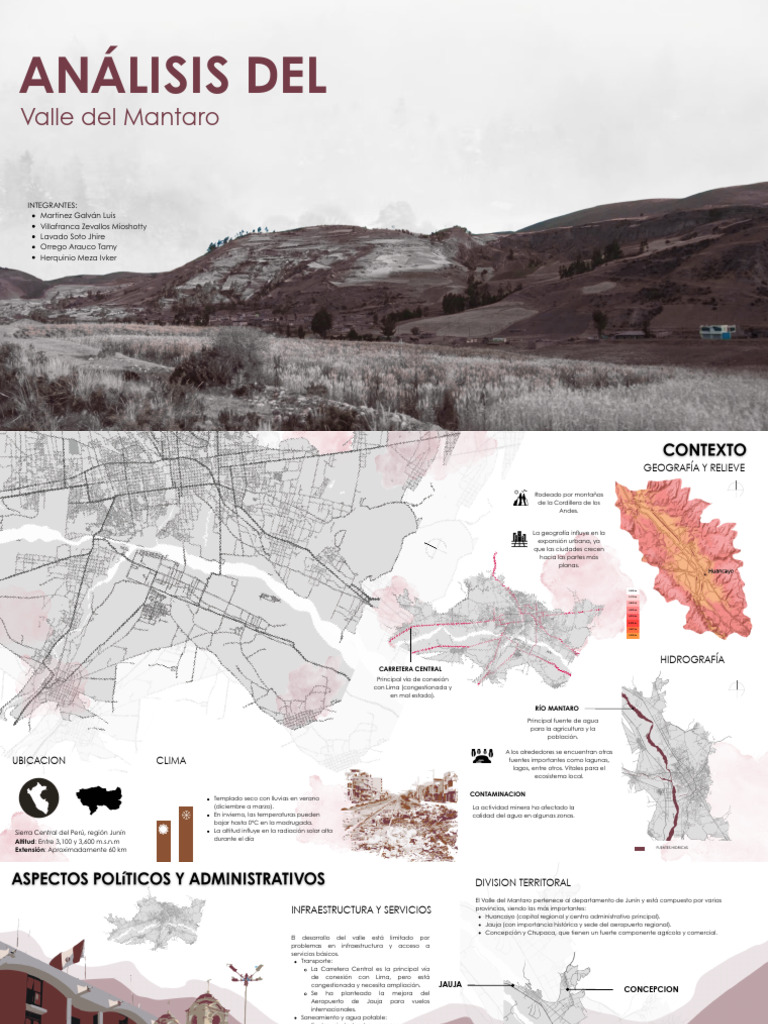 Análisis del Valle del Mantaro: Geografía y Desafíos | PDF ...