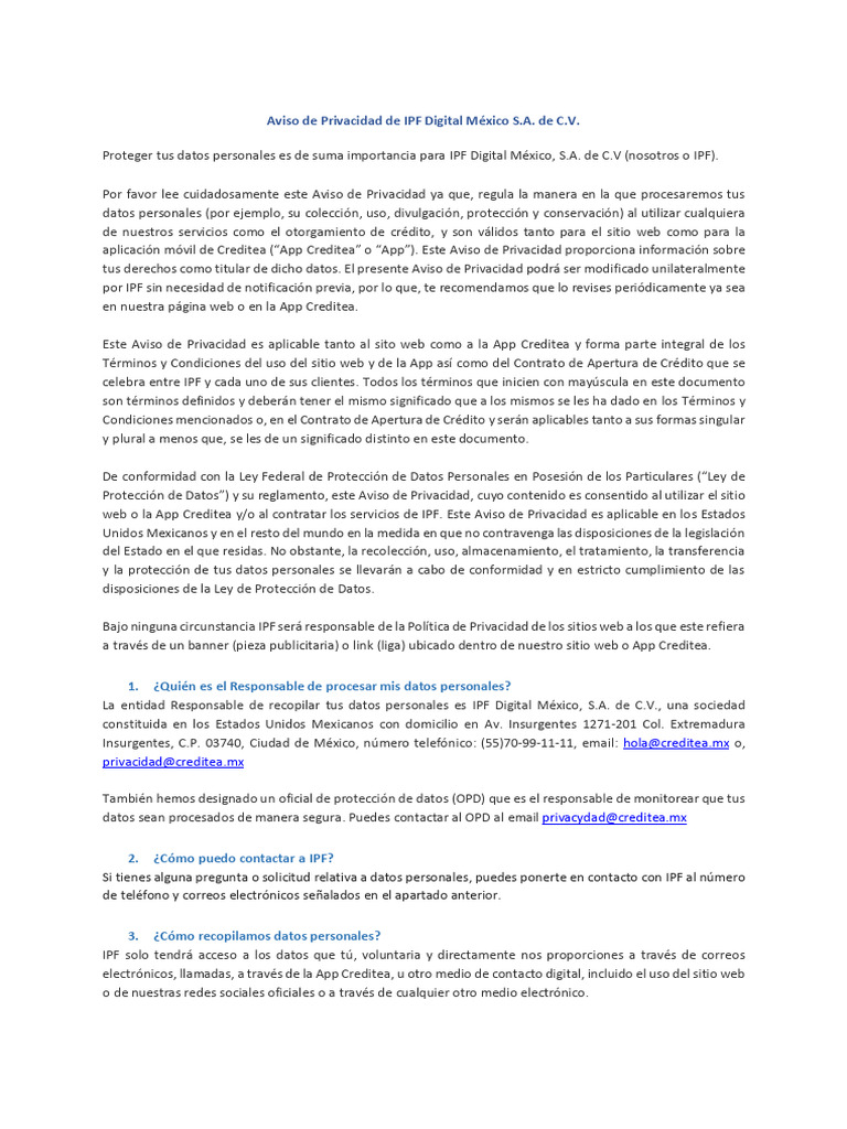 MX Tracking Notice | PDF | Cookie HTTP | Aplicación movil