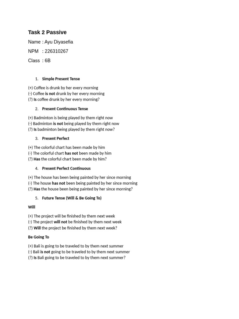 Task 2 Passive | PDF